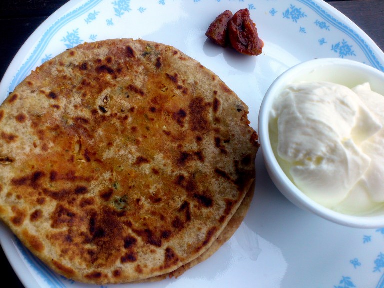 cabbage parathas | Vegetarian Khana